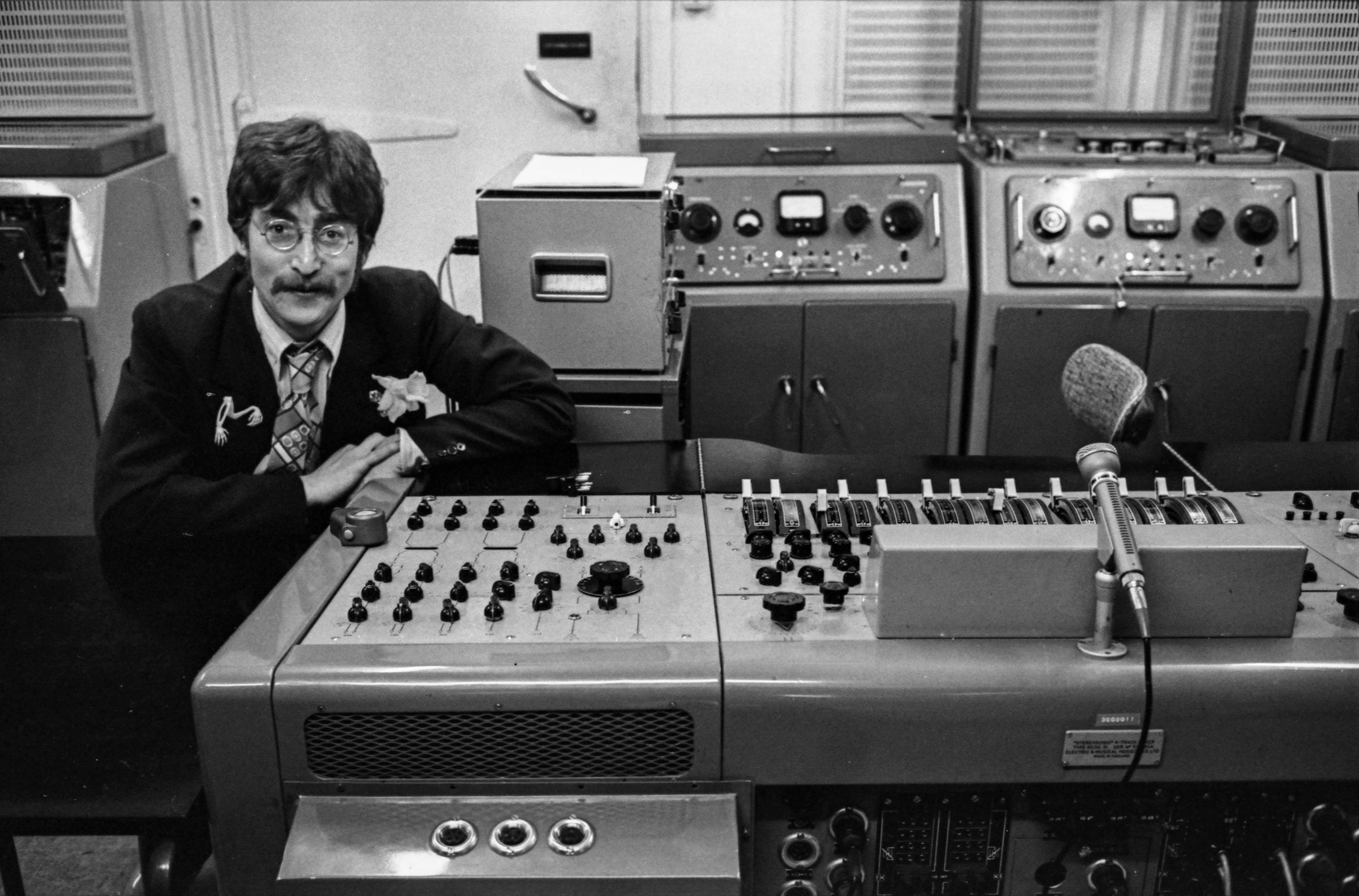 John Lennon in Studio 2, Abbey Road, March 30th 1967 - 'Console' - 35x ...